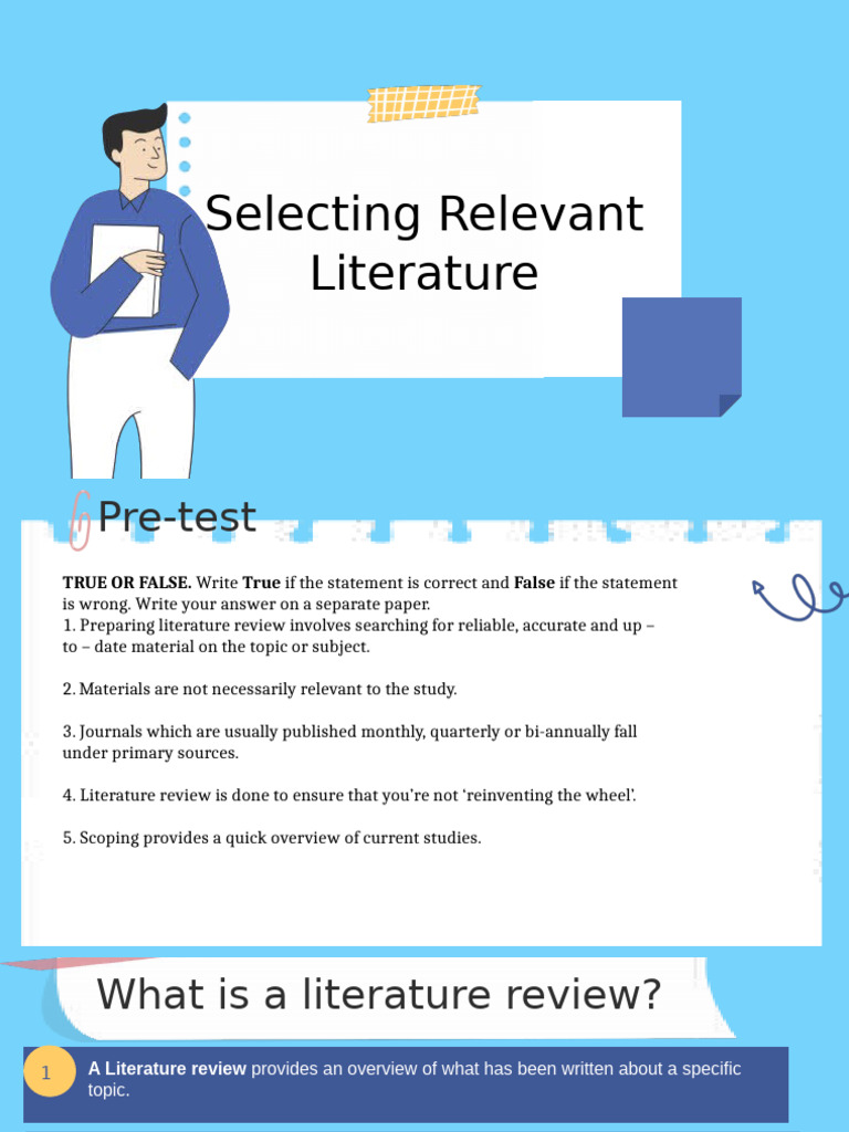 14 Selecting A Review of Literature | PDF | Literature Review | Thesis