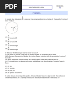 AP Physics Derivation Practice Problems | PDF | Orbit | Mass