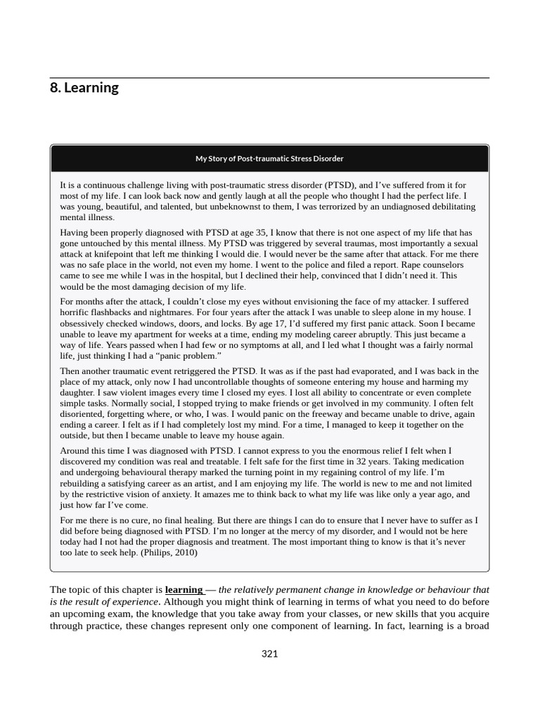02 Learning | PDF | Classical Conditioning | Reinforcement
