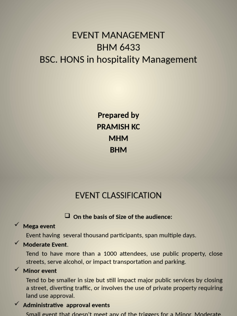 Classification of Events 3 | PDF | Business | Economies