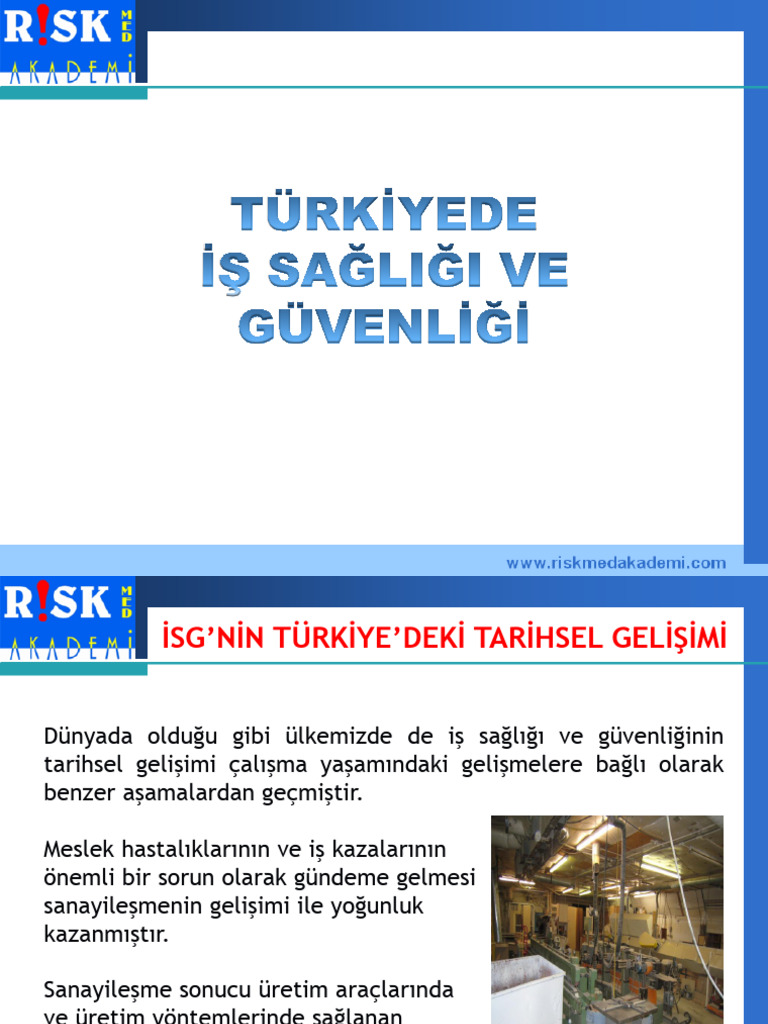 997117486 04 - Turkiyede Ve Dunyada Isg | PDF