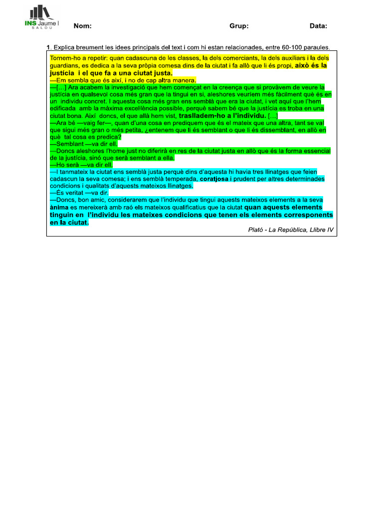 Resum 2 Plató Resolt | PDF