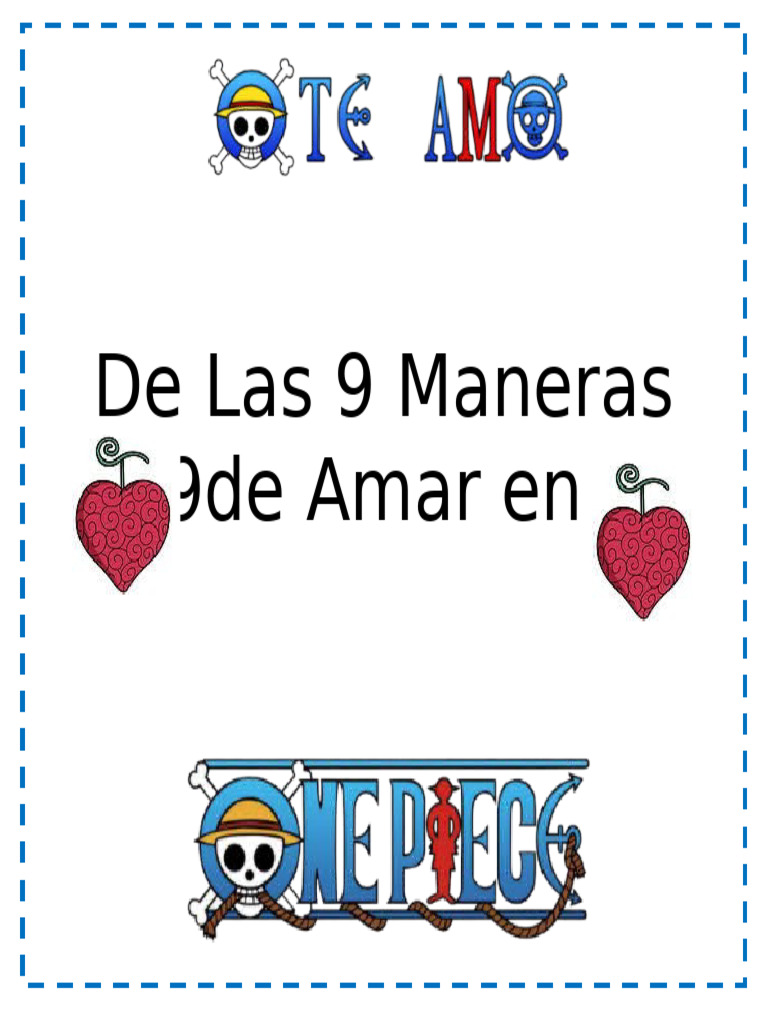 Maneras de Amar One Piece | PDF