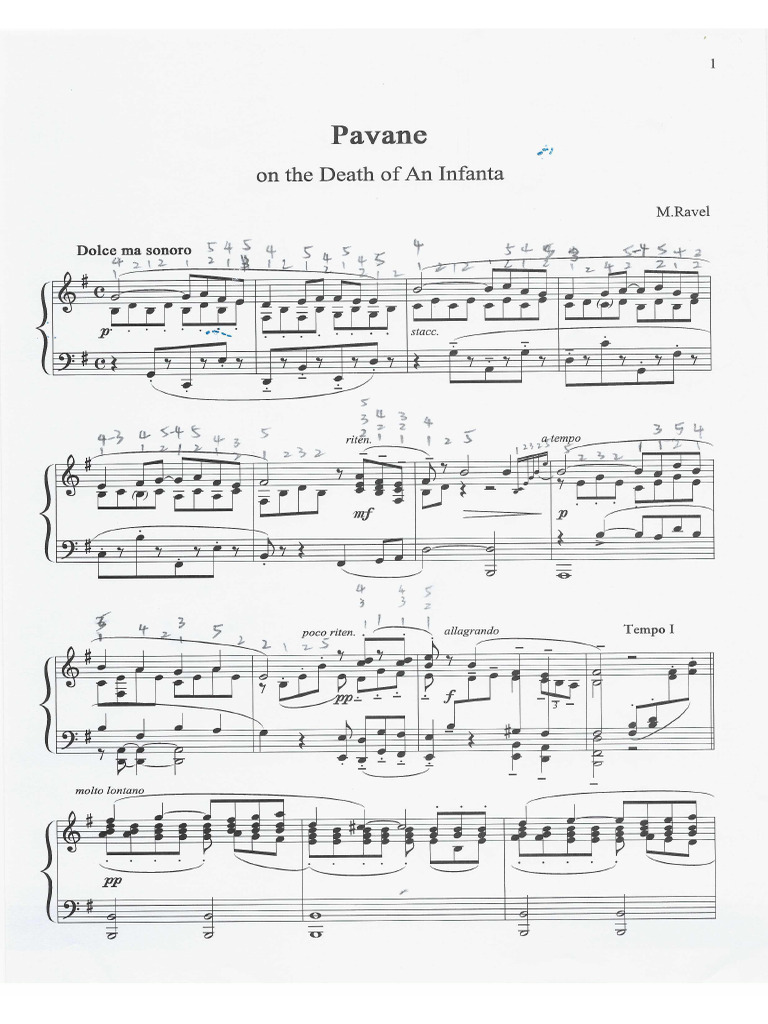 Ravel Pavane | PDF