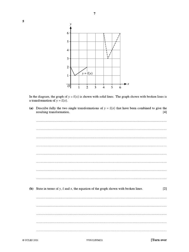 AS Level 2021 - C2 Functions and transformations | PDF
