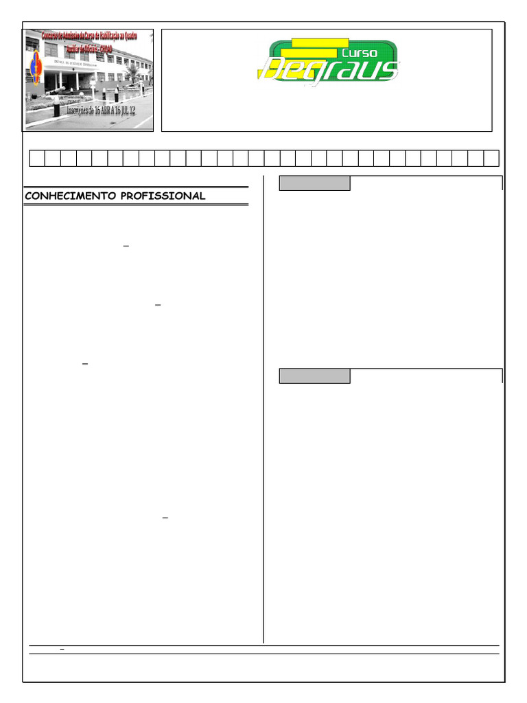 PROVA - Profissional Prova - Gabarito-1 | PDF