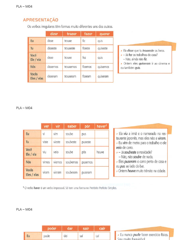 PPS Verbos Irregulares | PDF