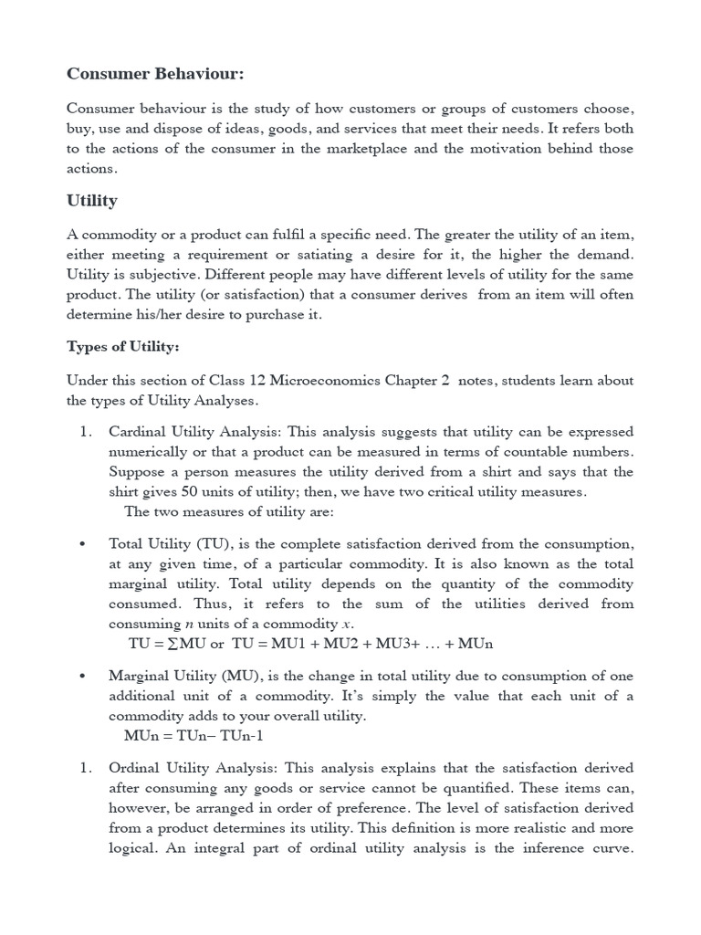 Microeconomics Chap2 Notes DF | PDF | Demand | Demand Curve