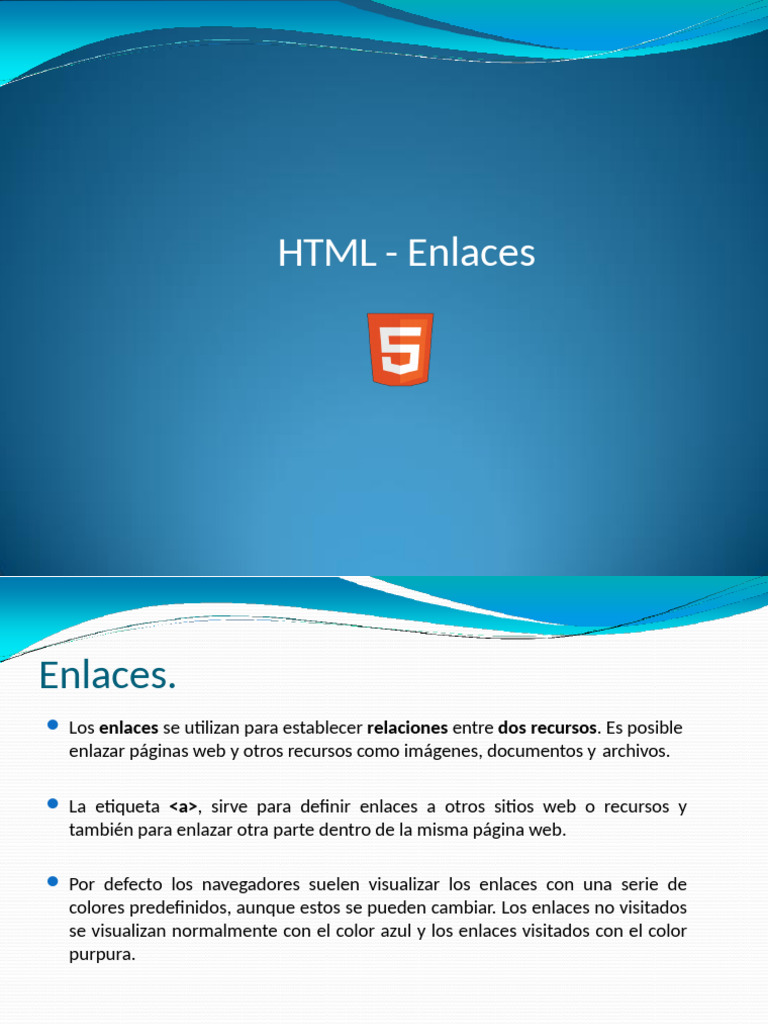 02 Teor 4-Htm-Enlaces Cas V1 | PDF | Hipervínculo | Desarrollo web