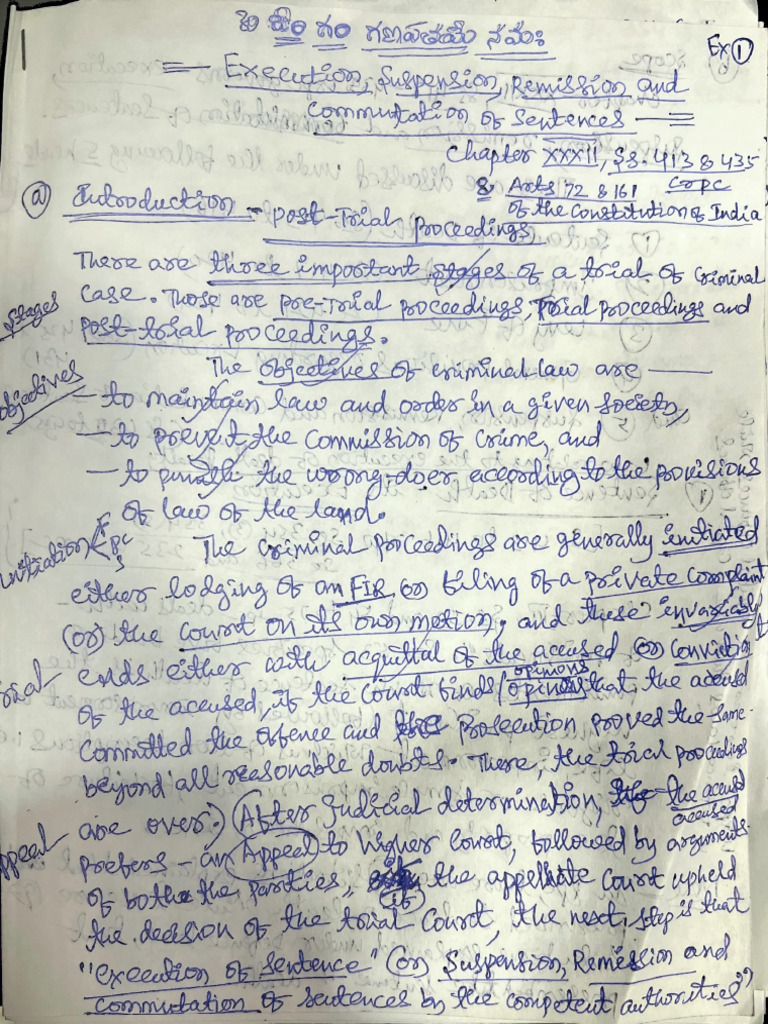 Execution, suspension, remission of sentences | PDF