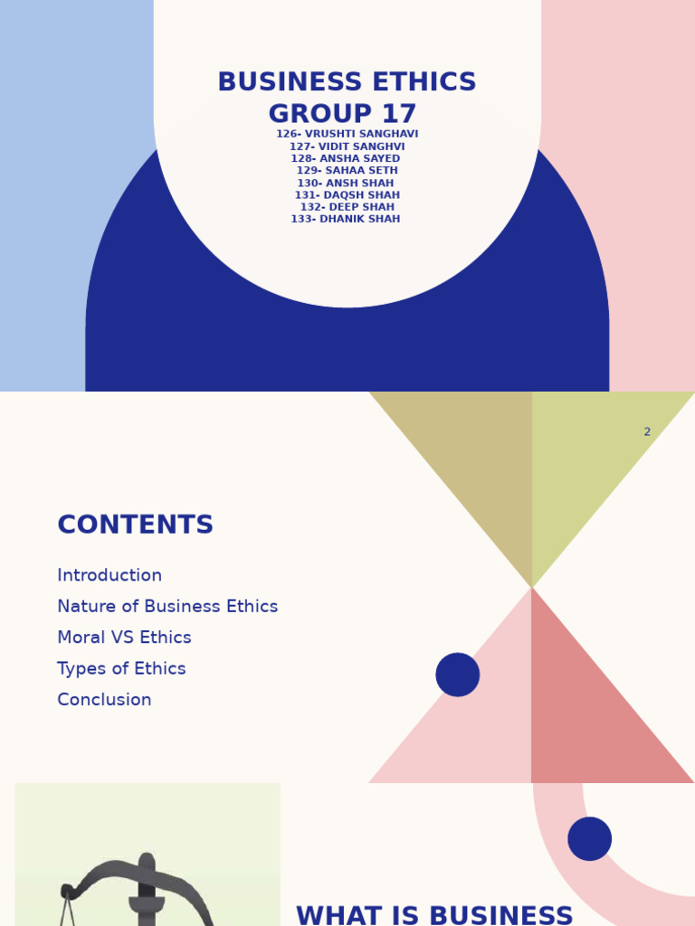 Business Ethics Group 17 | PDF