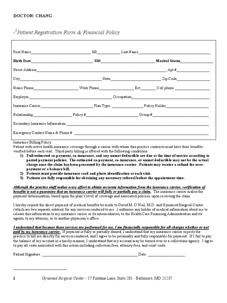 Gynemed Surgical Abortion Forms | Birth Control | Abortion