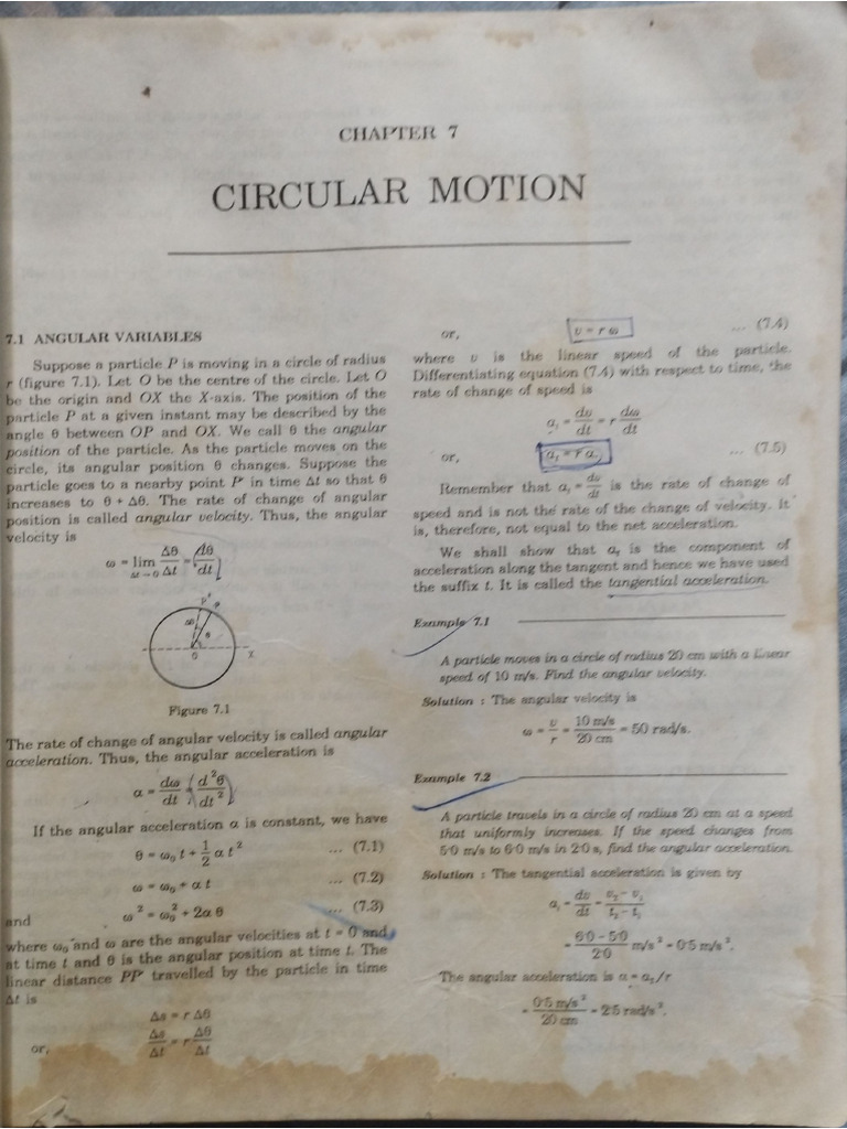 circular motion | PDF