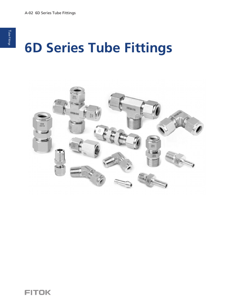 FITOK_6D_Series_Tube_Fittings_EN | PDF | Plumbing | Machining