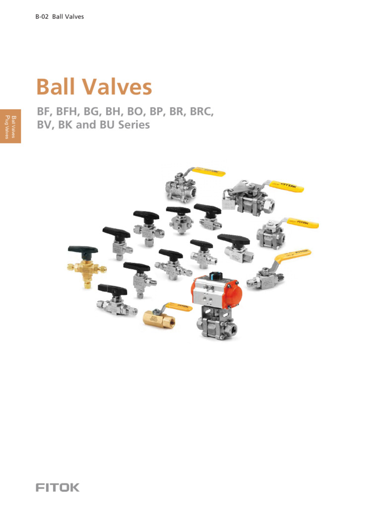 FITOK Ball Valves Overview and Specs | PDF | Valve | Mechanical Engineering