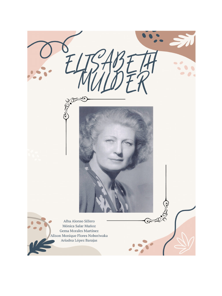 Vida y obra de Elisabeth Mulder | PDF