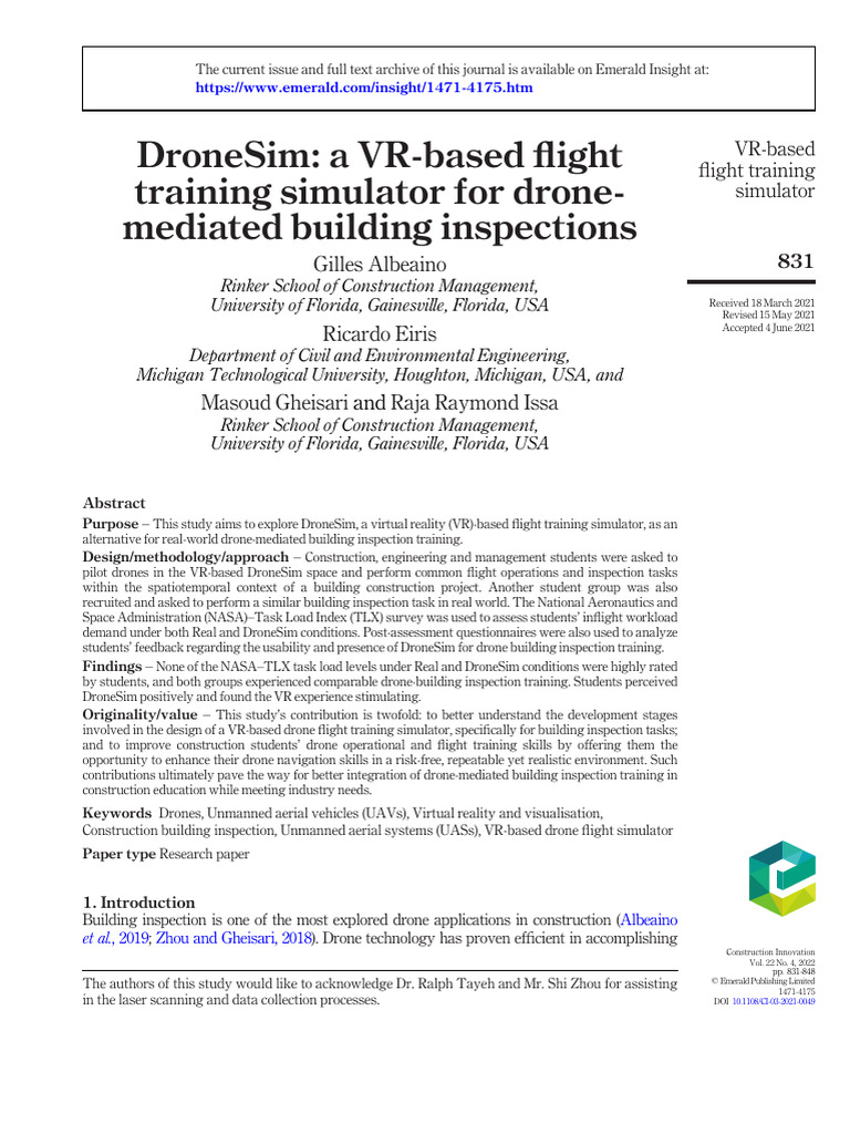 DroneSim | PDF | Simulation | Usability