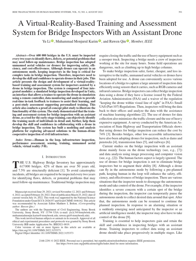 A Virtual-Reality-Based Training and Assessment System For Bridge ...