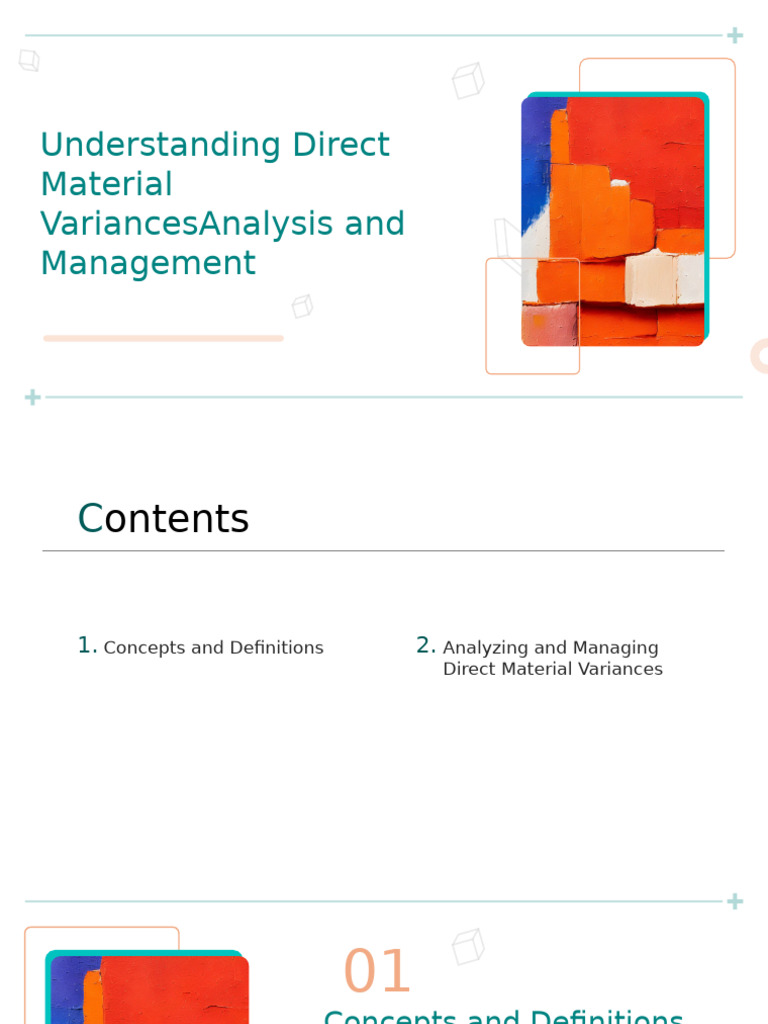 Understanding Direct Material Variances - Analysis and Management | PDF ...