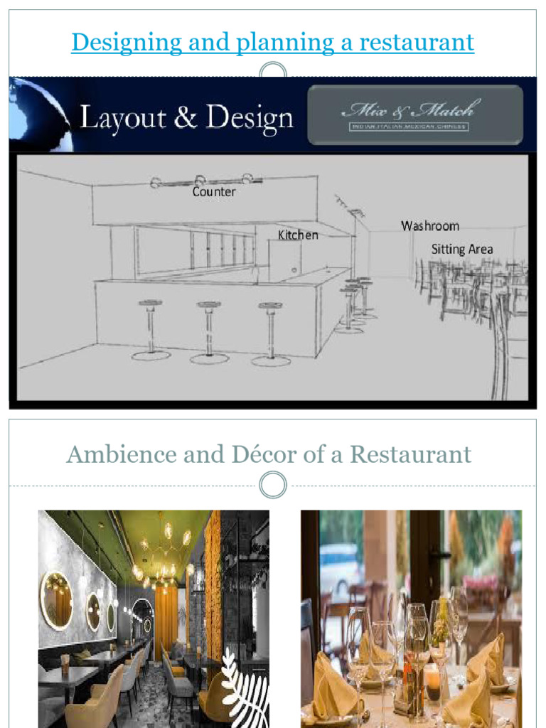 Restaurant Design and Ambience Guide | PDF | Interior Design | Restaurants