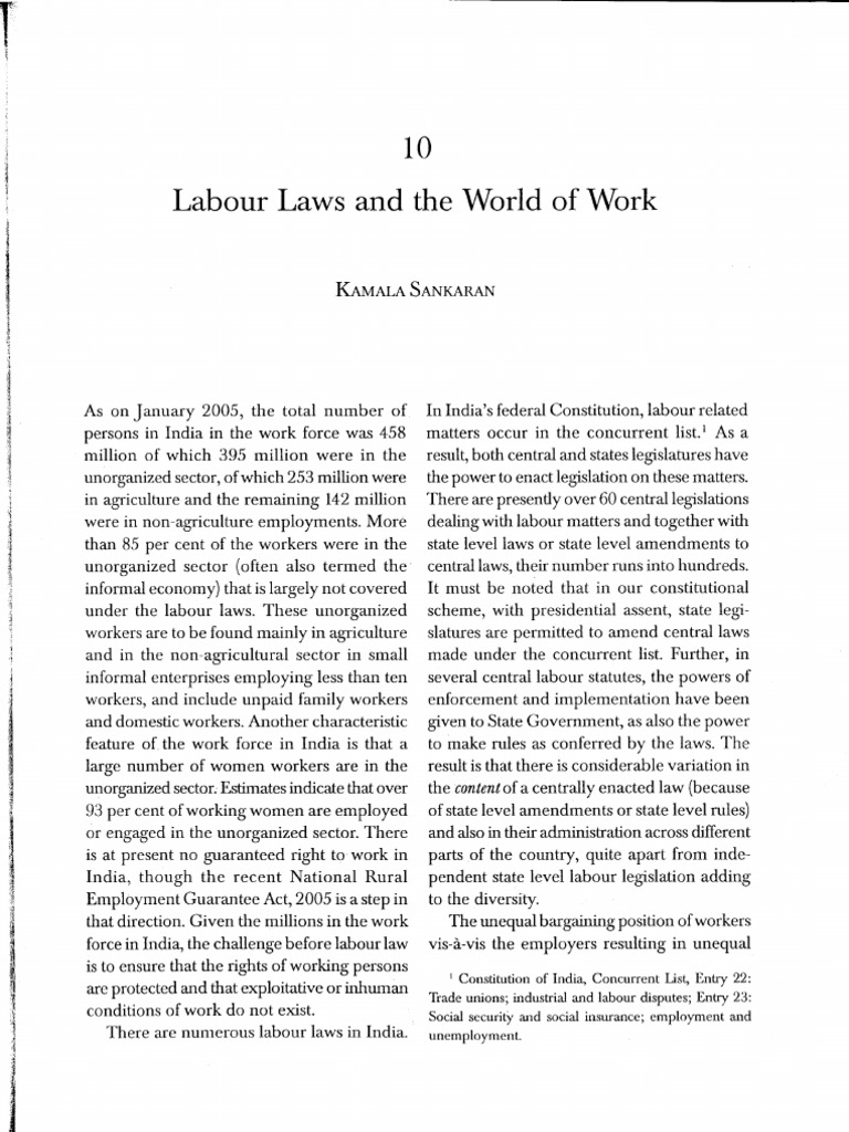 Labour Laws | PDF