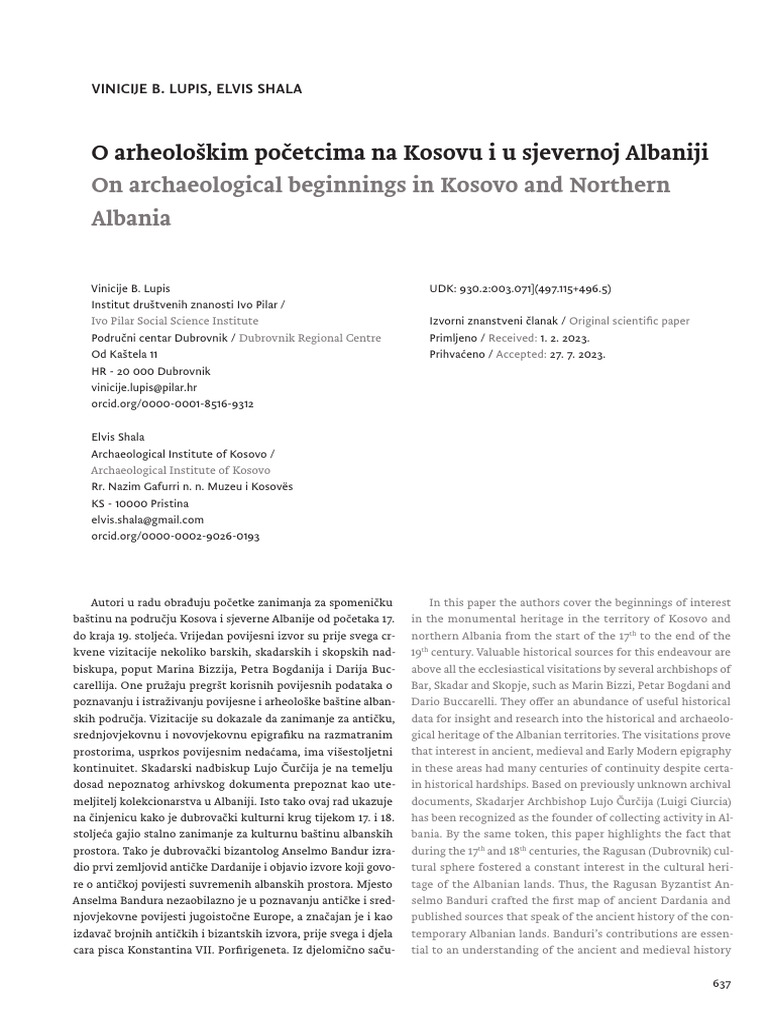 LUPIS SHALA KOSOVO | PDF