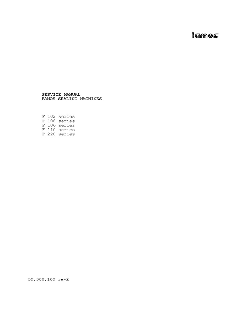 Famos Sealing Machine | PDF