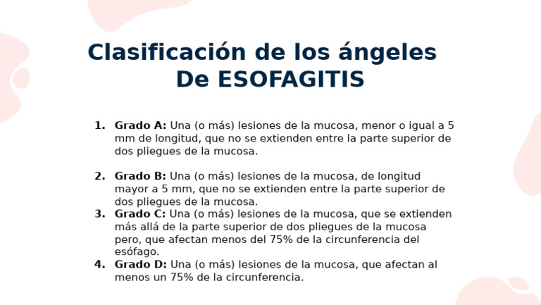 Clasificación de Grados de Esofagitis | PDF