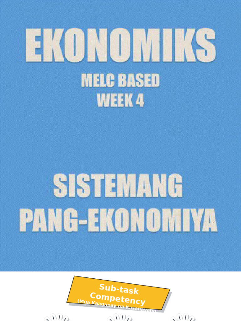 Sistemang Pang Ekonomiya | PDF