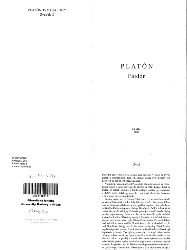 Platon Faidon | PDF