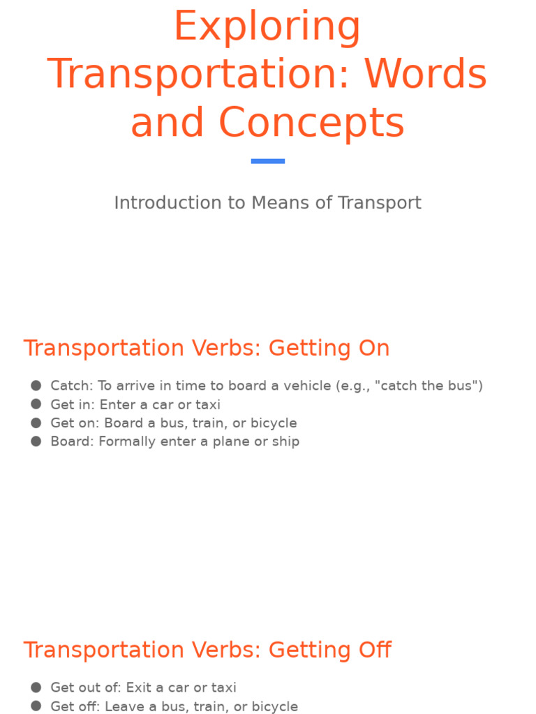 Exploring Transportation - Starlight 10 Mod. 1.2 | PDF | Transport | Road