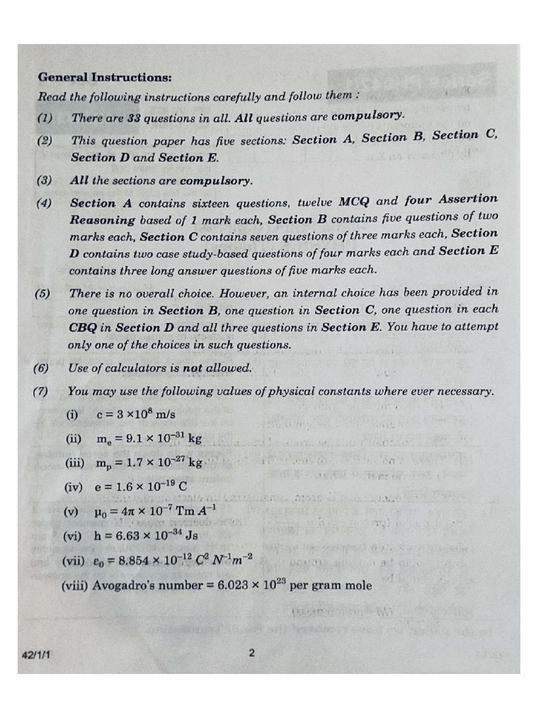 Physics Set1 | PDF
