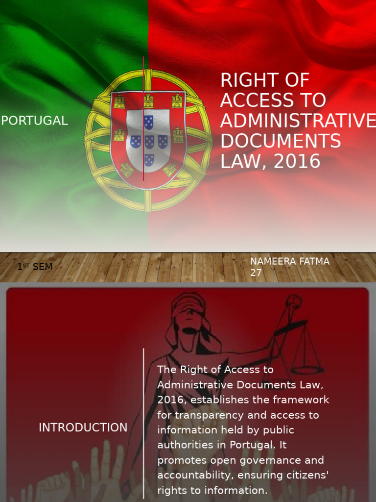 Portugal's 2016 Access to Documents Law | PDF | Governance | Accountability