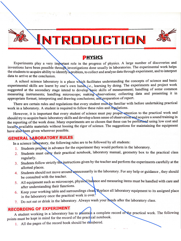 Physics Practicals Class 10 | PDF