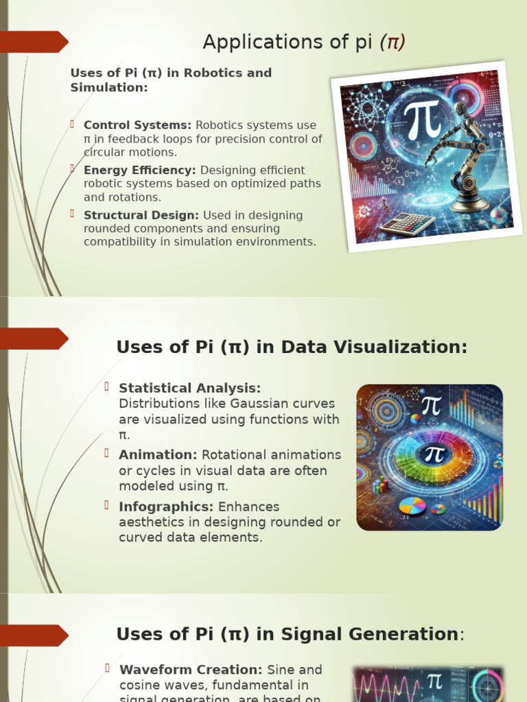 Applications of Pi in Tech Fields | PDF
