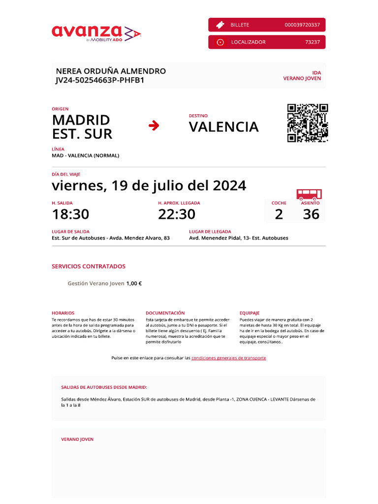 Avanza Billete 73237 | PDF