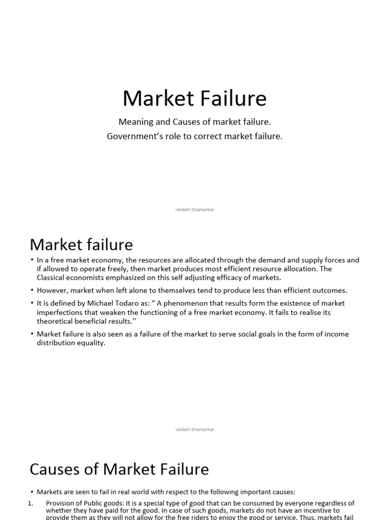 Market Failure | PDF | Market Failure | Market (Economics)
