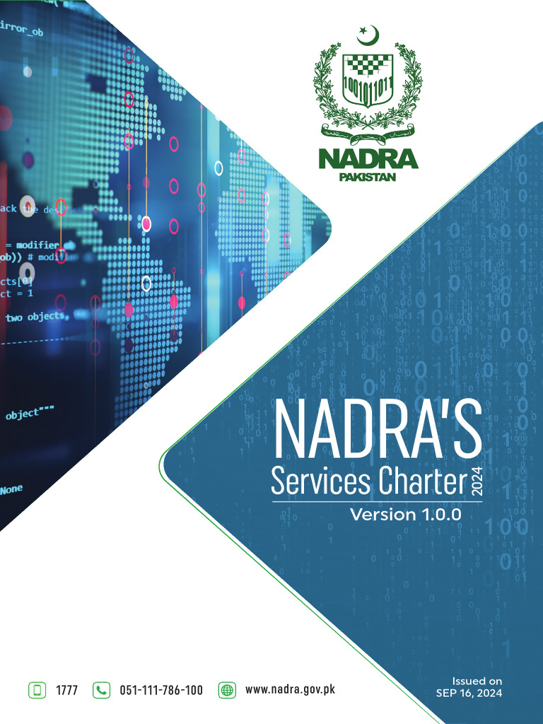 NADRA Services Charter E | PDF | Identity Document | Computer Security