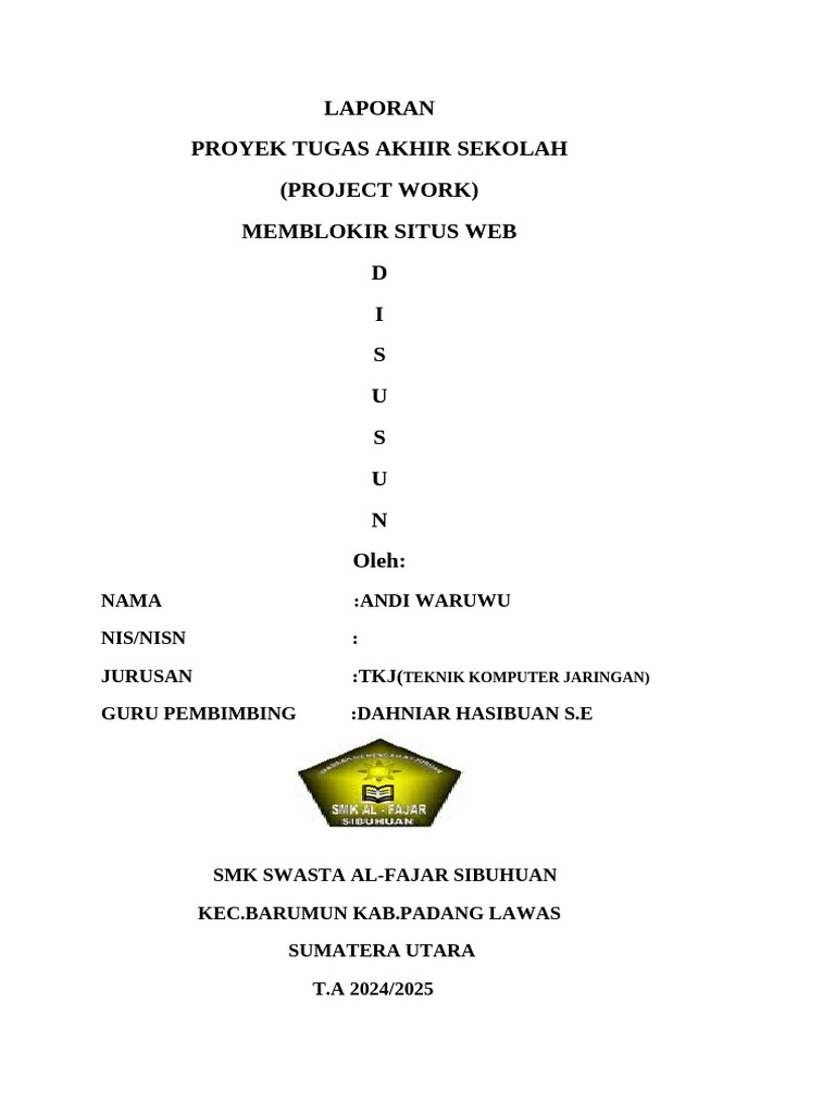 LAPORAN PROPOSAL ANDI | PDF