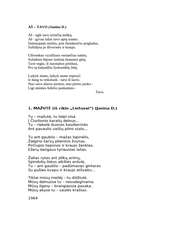 Eilerasciai (Modernioji Literatura) Sigitas Geda | PDF