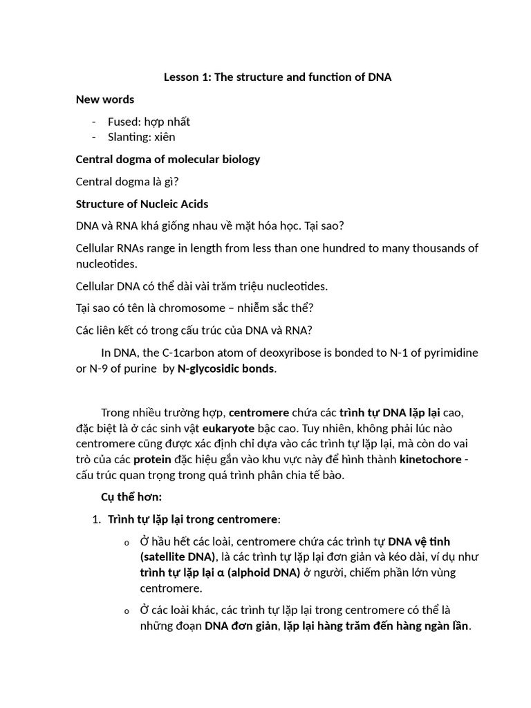 Molecular Biology Note | PDF