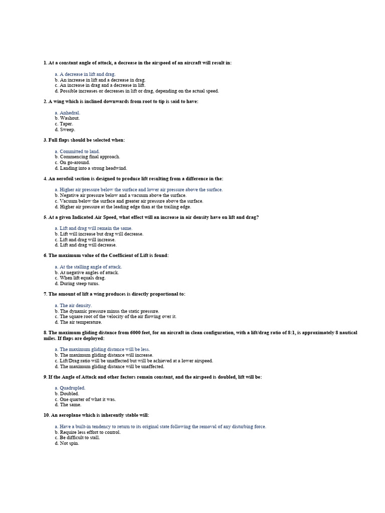 Aircraft Lift and Stability Concepts | PDF | Flight Control Surfaces ...