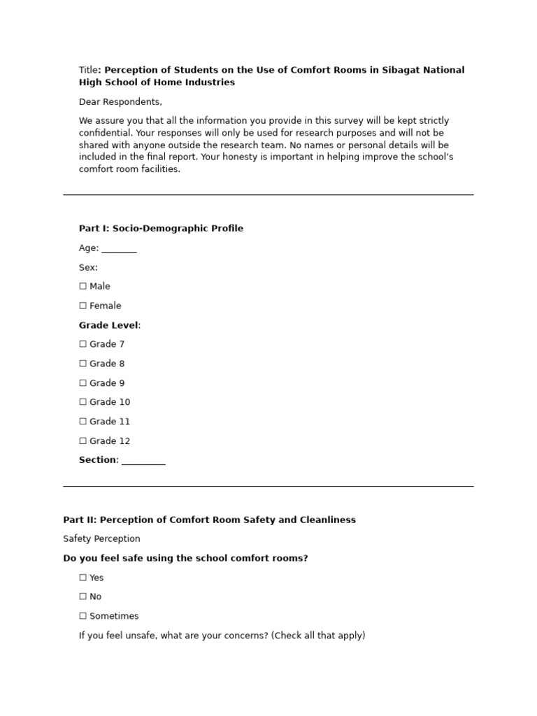 Research Questionnaire | PDF