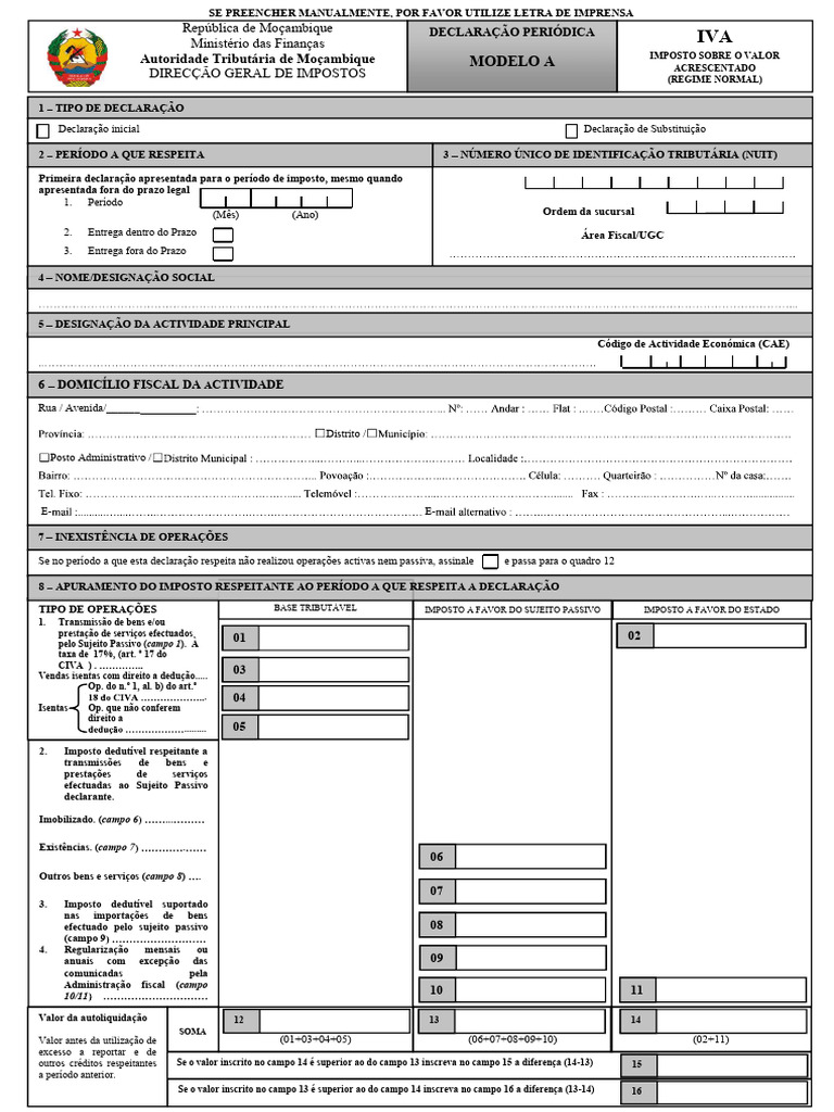 Modelo A Sample | PDF