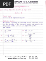 Engineering Mathematics - 2 Gateway Classes Notes | PDF