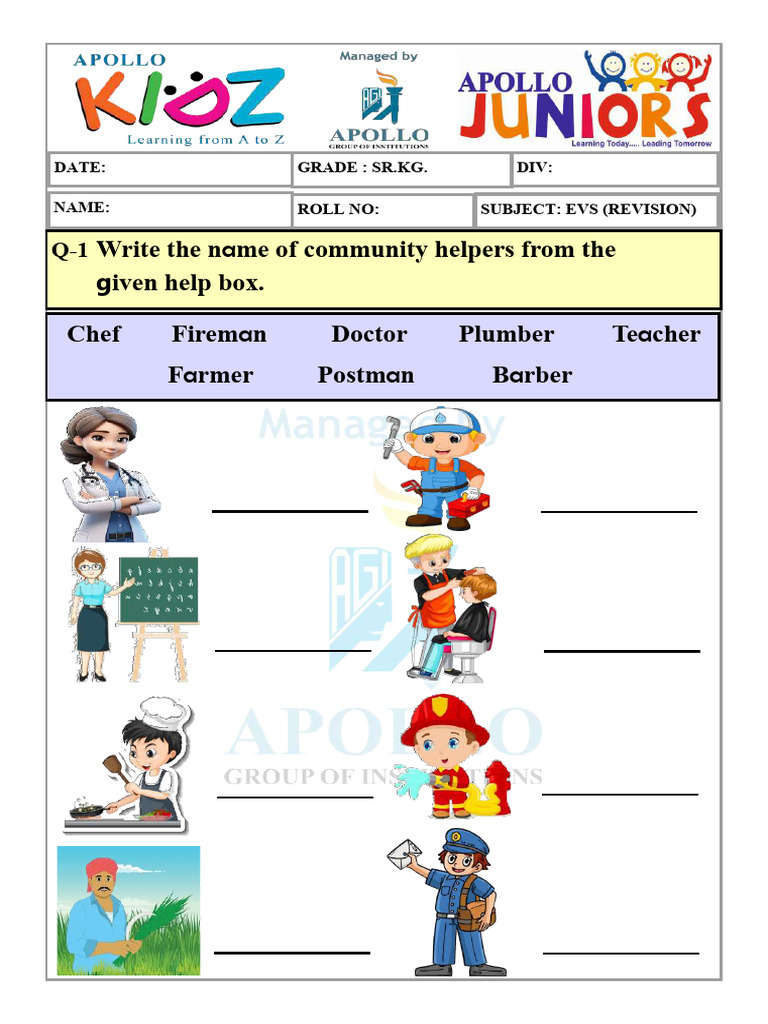 Senior KG Worksheets | PDF