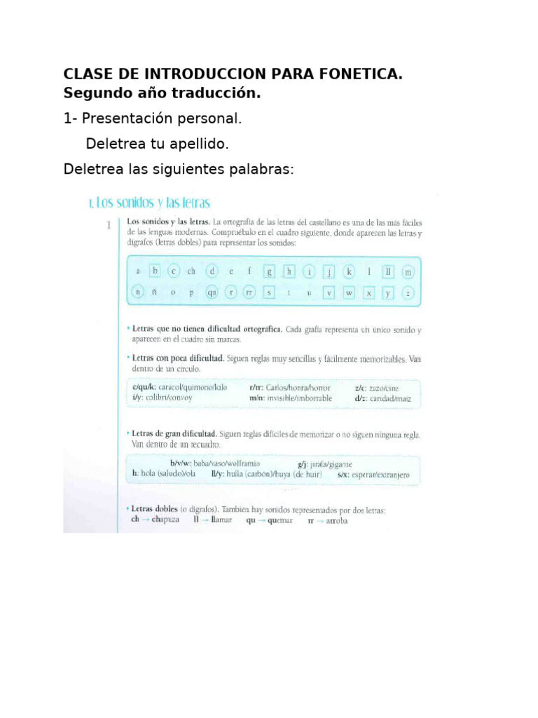 CLASE DE INTRODUCCION PARA FONETICA | PDF