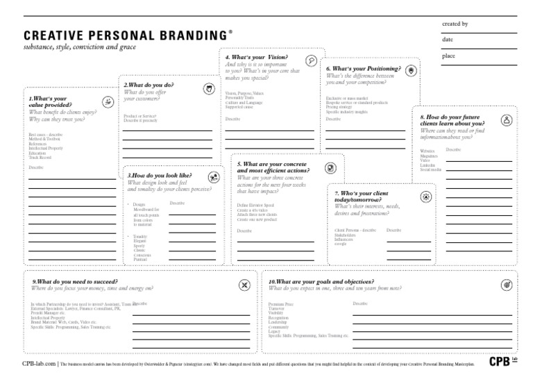 CREATIVE PERSONAL BRANDING - Editable | PDF | Brand | Business
