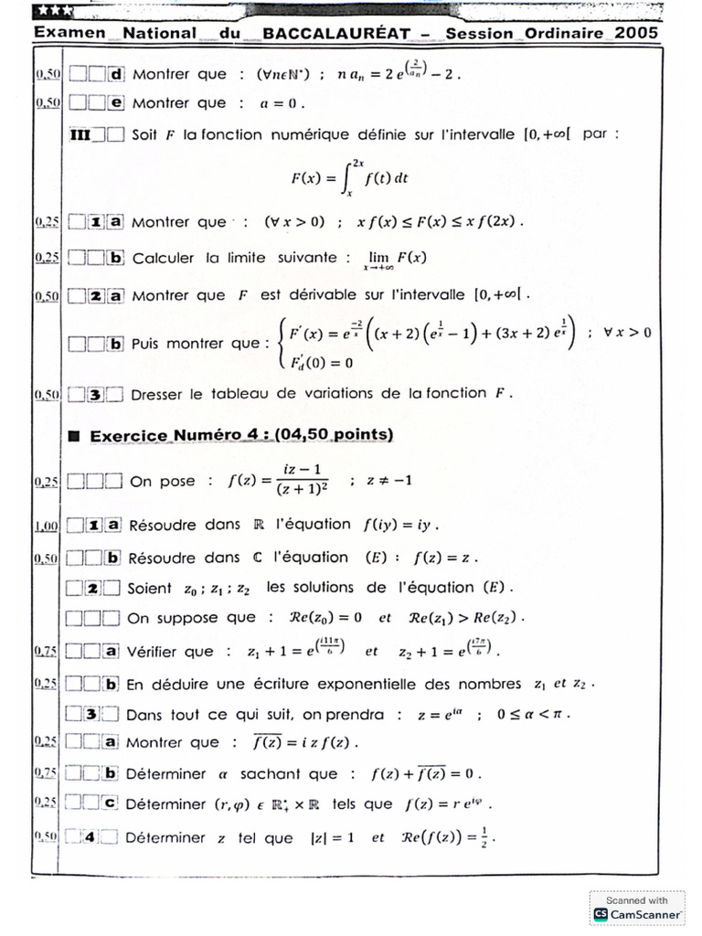 Exercices nombre complexes sm | PDF