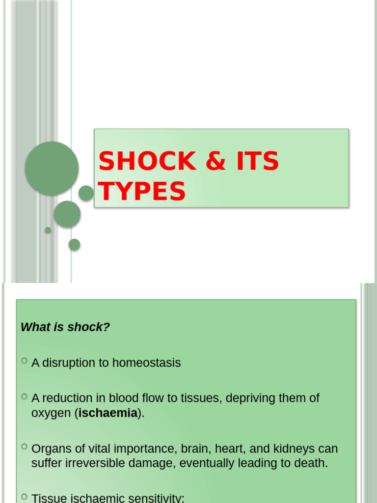 Shock & Its Types | PDF | Shock (Circulatory) | Heart